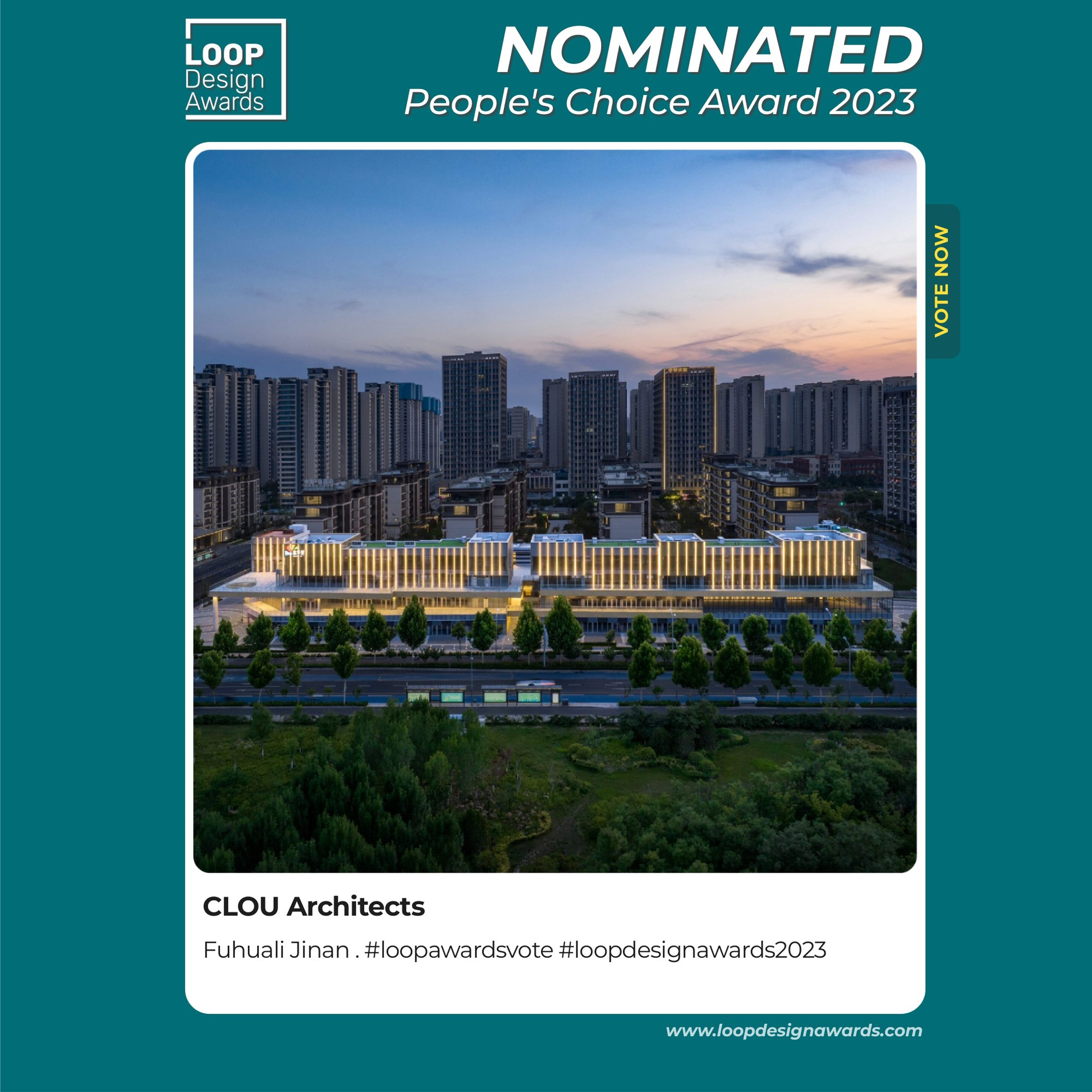 Fuhuali Jinan has been nominated in the 2023 LOOP Design Award - CLOU architects