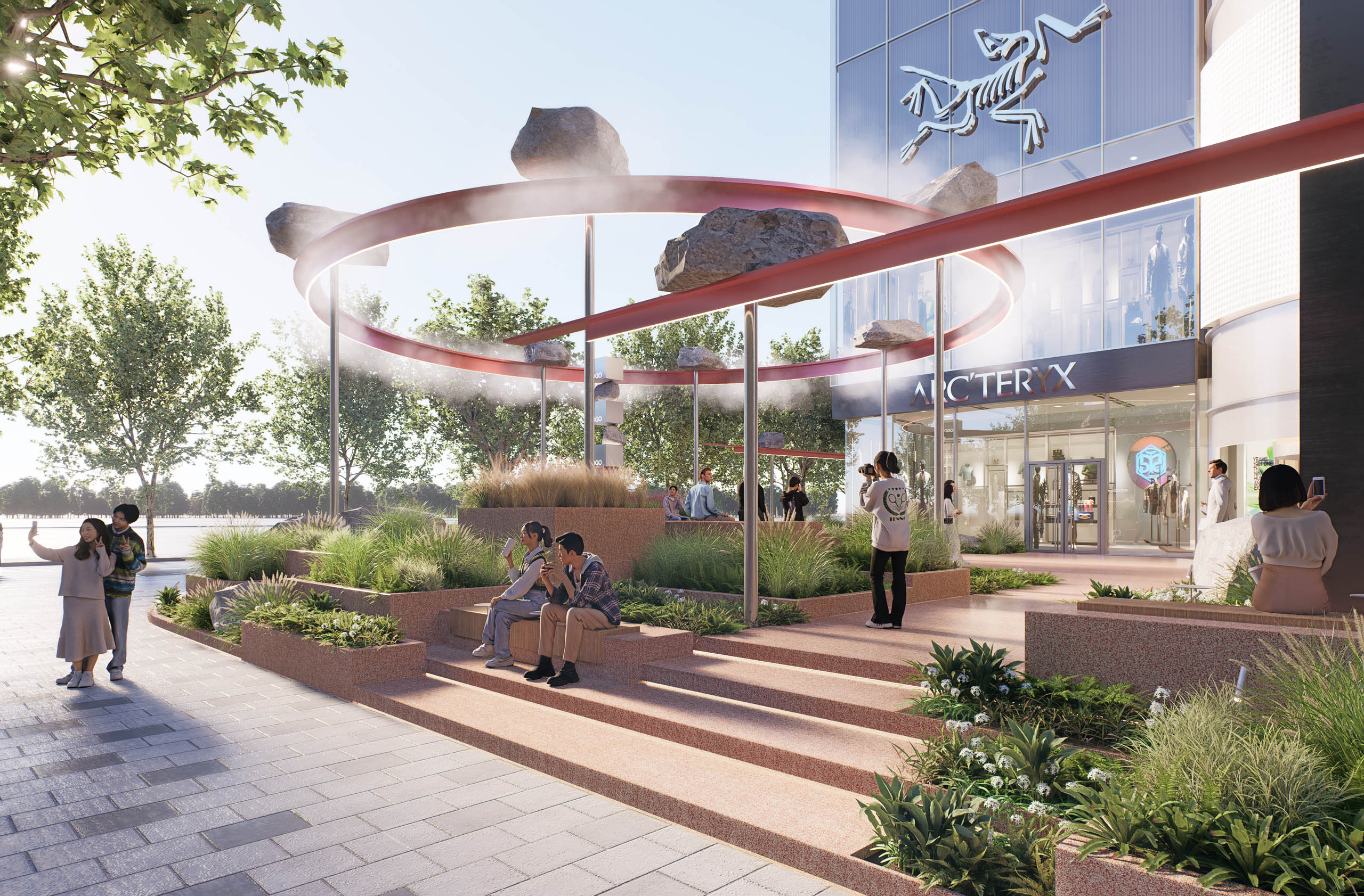 Shanghai Lippo Plaza Landscape Renovation - CLOU architects